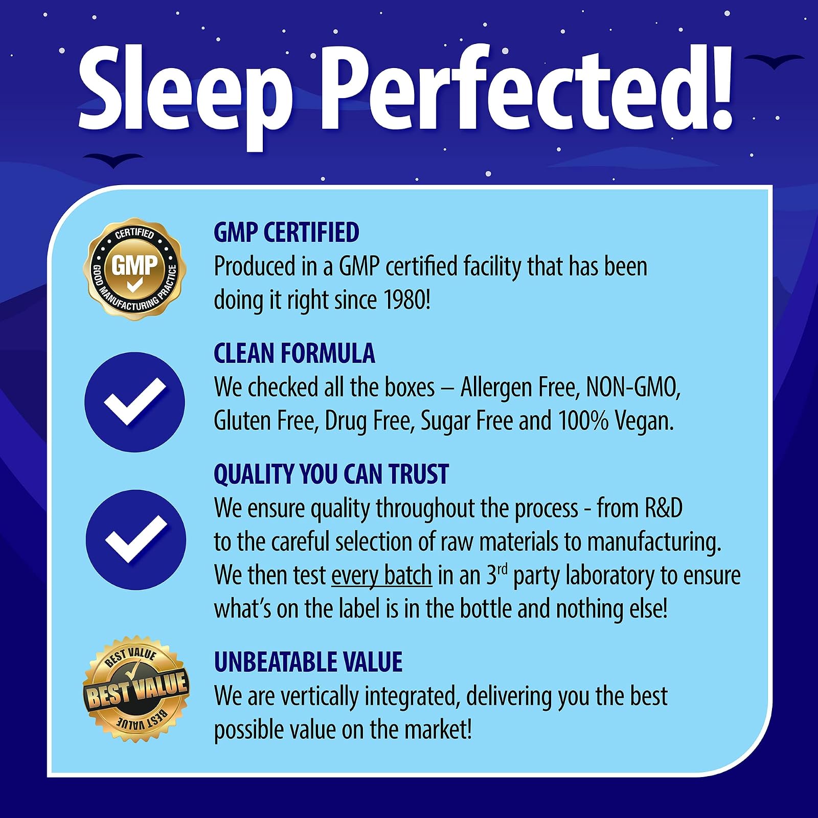 Nature's Perfect Night melatonin benefits