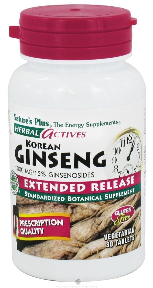 Nature's Plus ginseng for energy