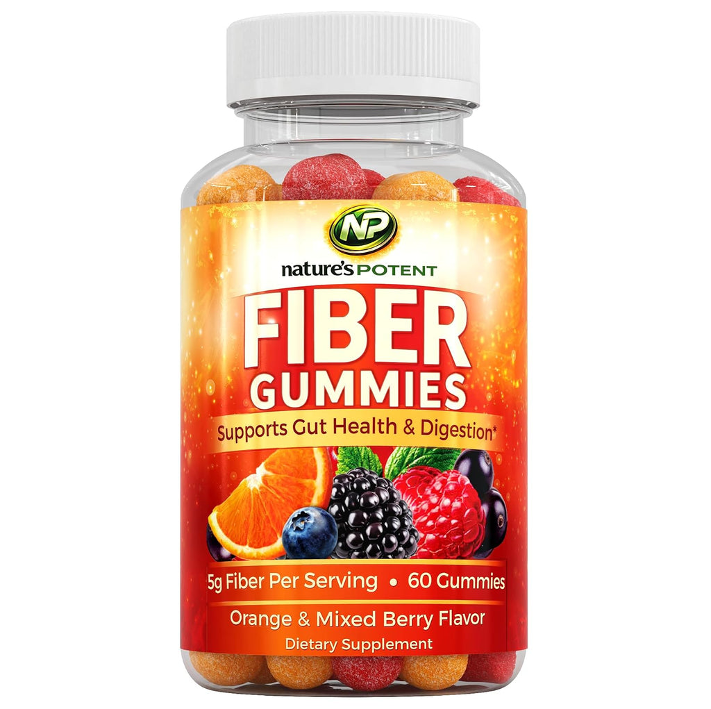 Nature's Potent Fiber Gummies for digestion