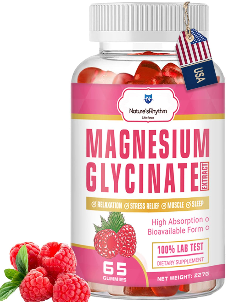 Nature's Rhythm magnesium gummies for relaxation