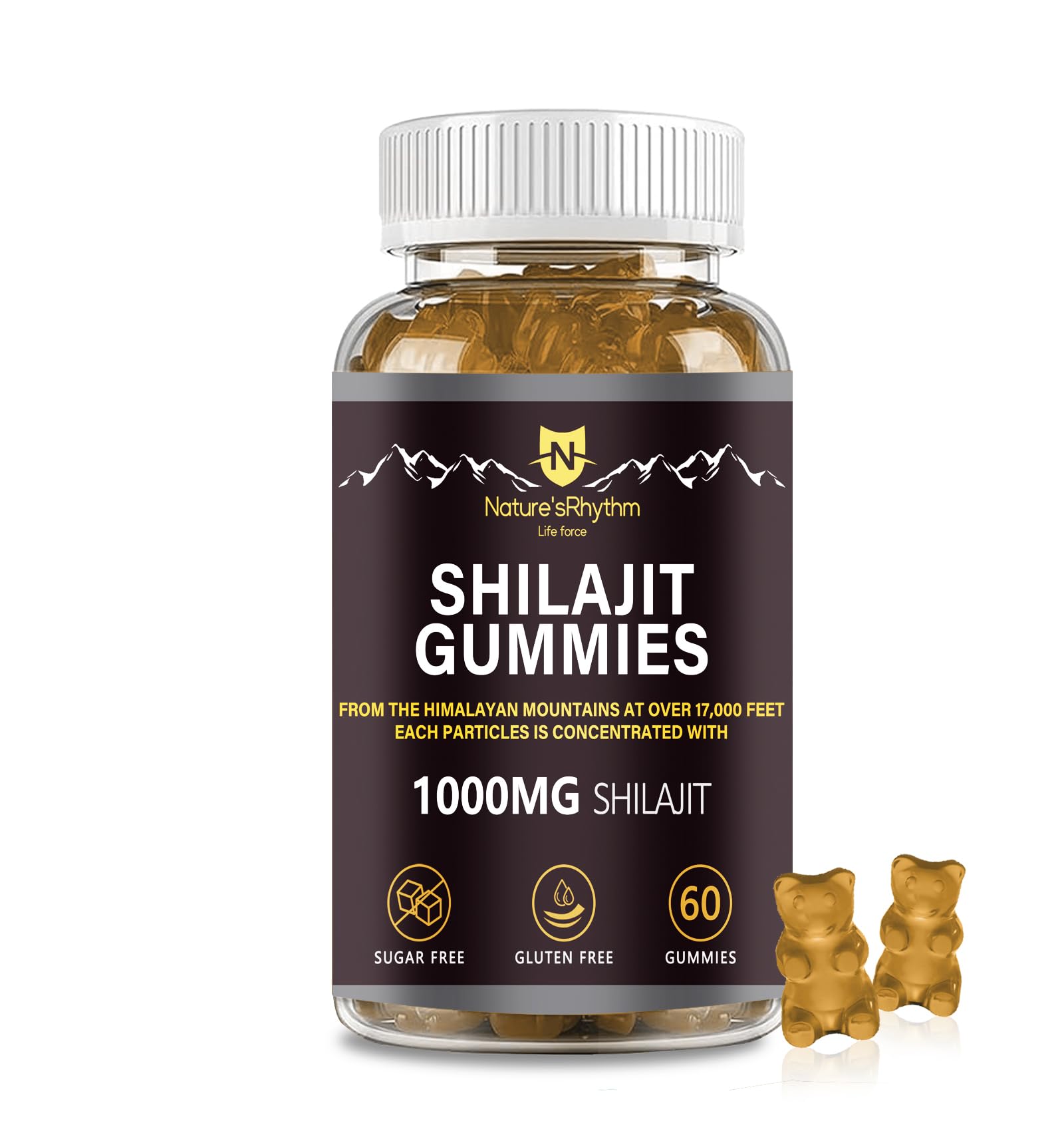 Nature's Rhythm Shilajit gummies for energy
