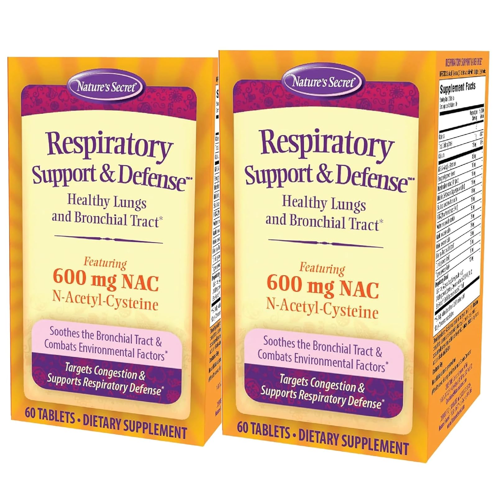 Nature's Secret respiratory support vitamins