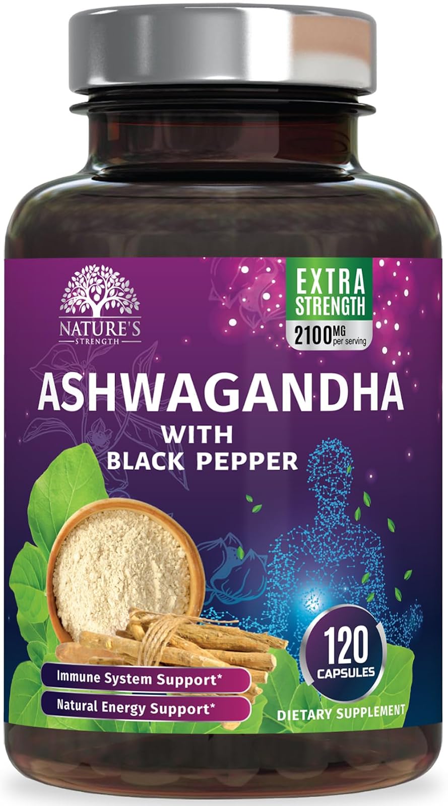 Nature's Strength Ashwagandha capsules