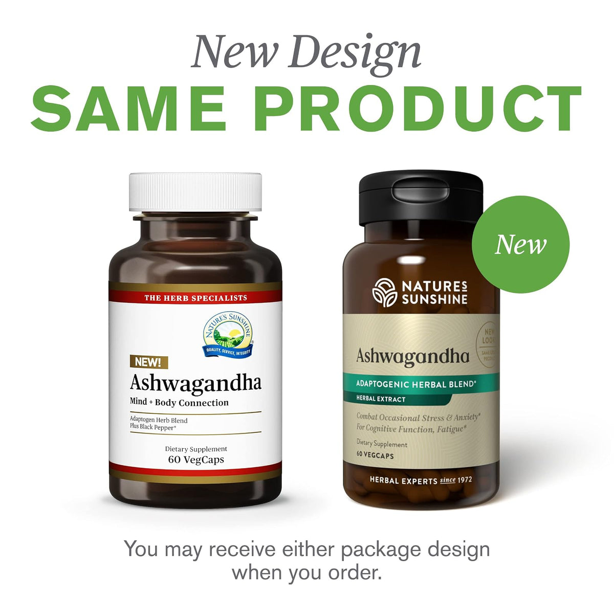 Nature's Sunshine ashwagandha for overall health