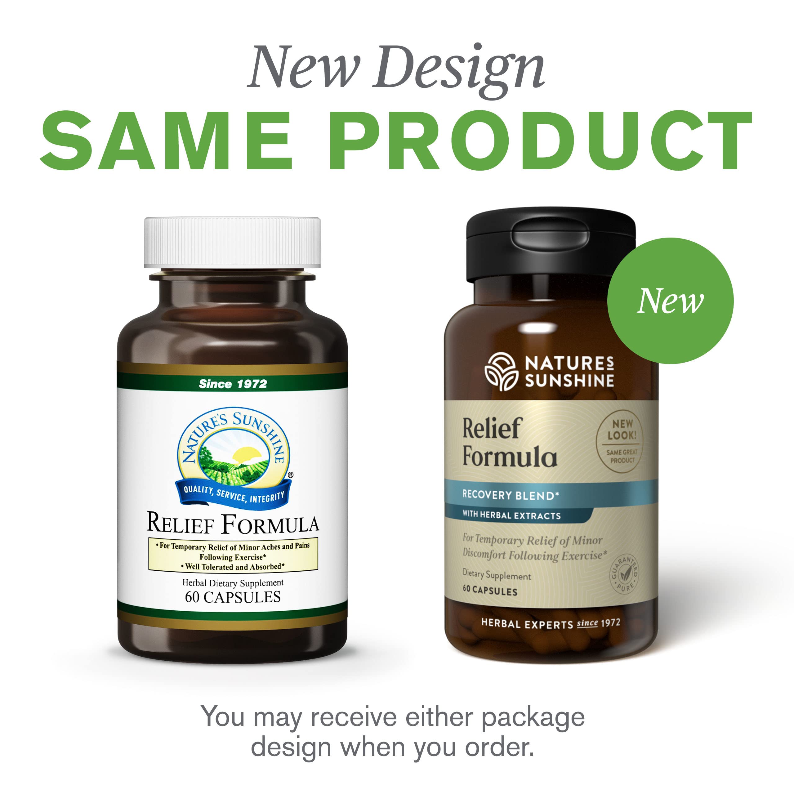 Nature's Sunshine capsules for discomfort relief