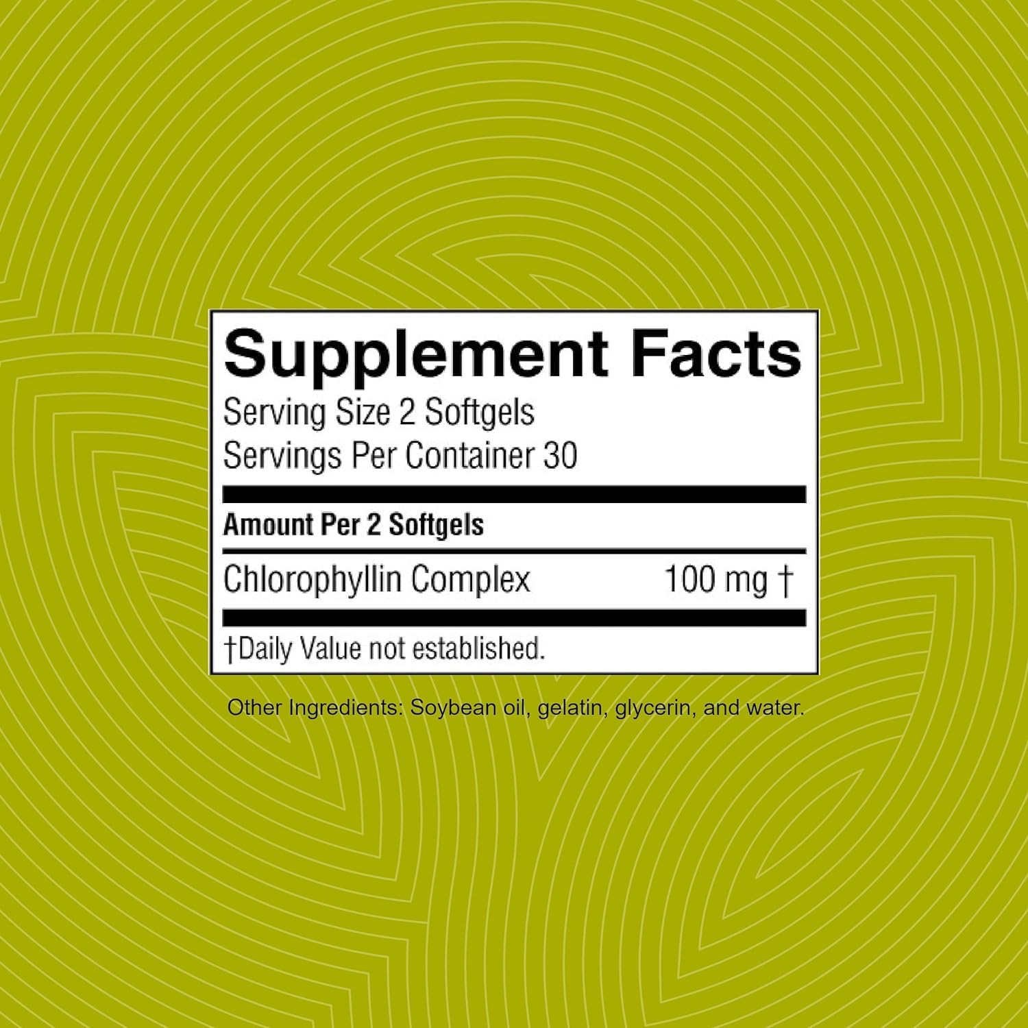 Nature's Sunshine chlorophyll for overall wellness
