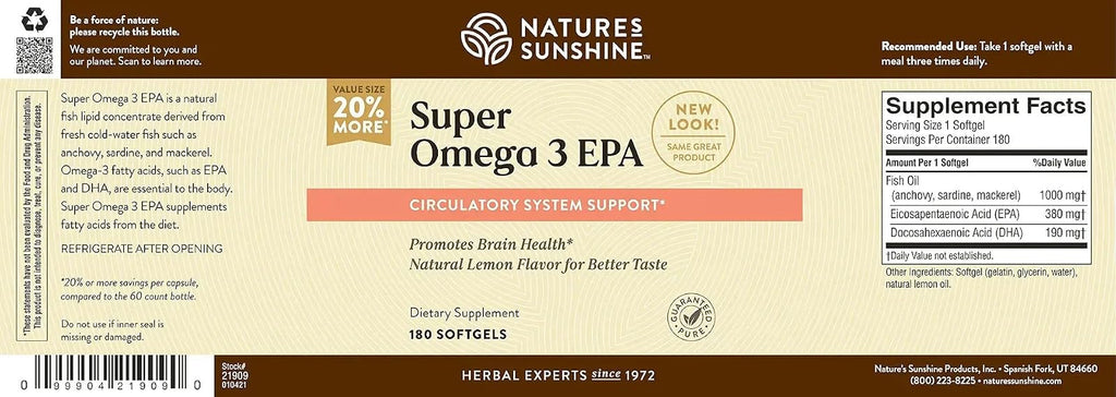 Nature's Sunshine fish oil for wellness
