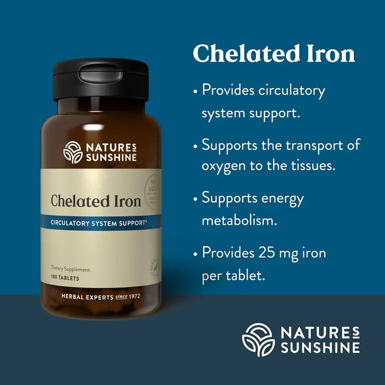 Nature's Sunshine iron bisglycinate tablets