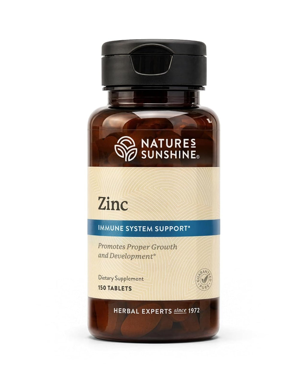 Nature's Sunshine zinc supplement tablets
