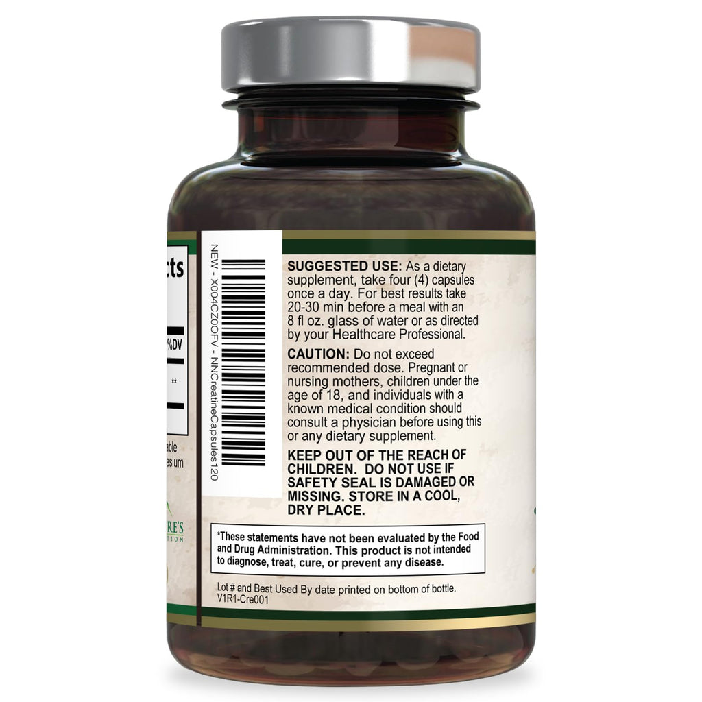 Nature's Supplement creatine for energy boost