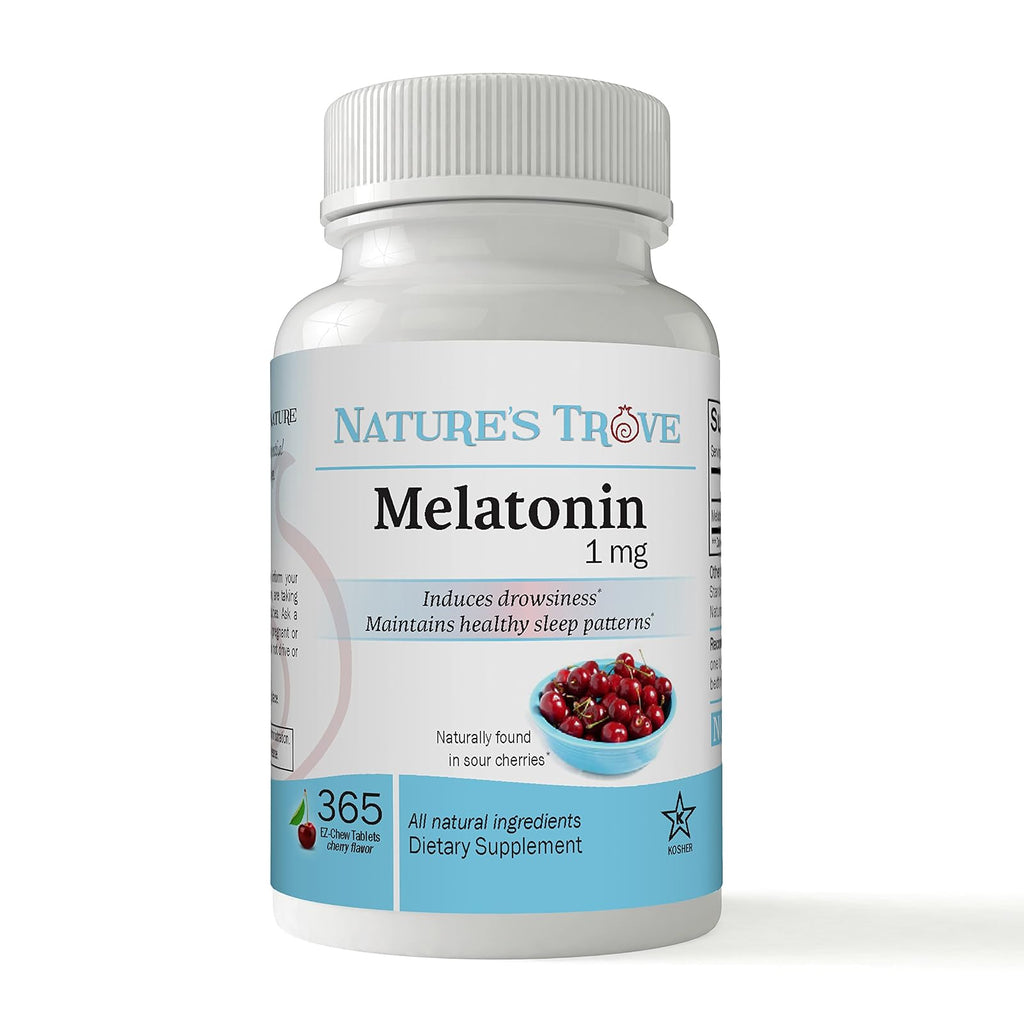Nature's Trove melatonin chewable tablets