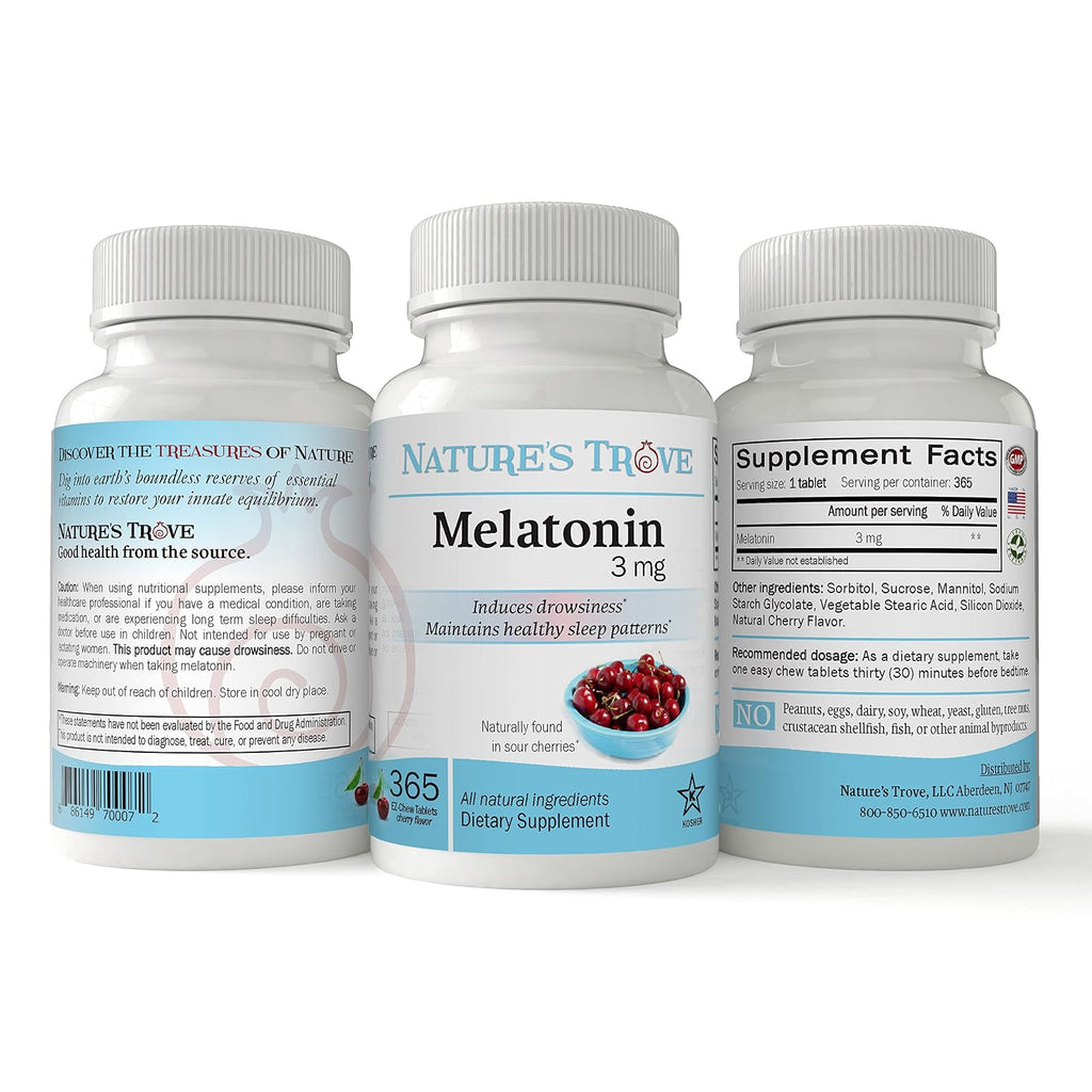 Nature's Trove melatonin gummies 3 mg