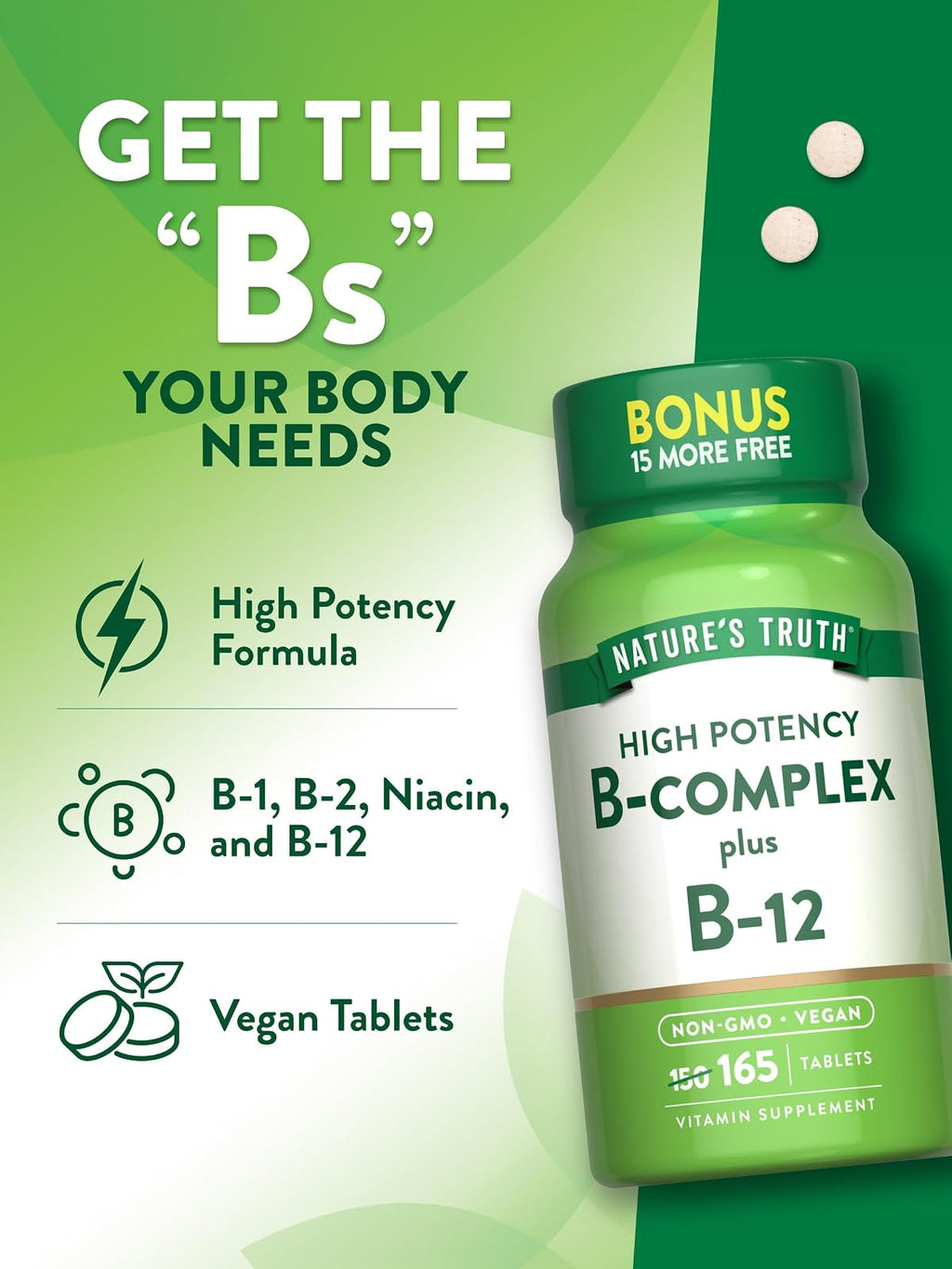 Nature's Truth B complex benefits