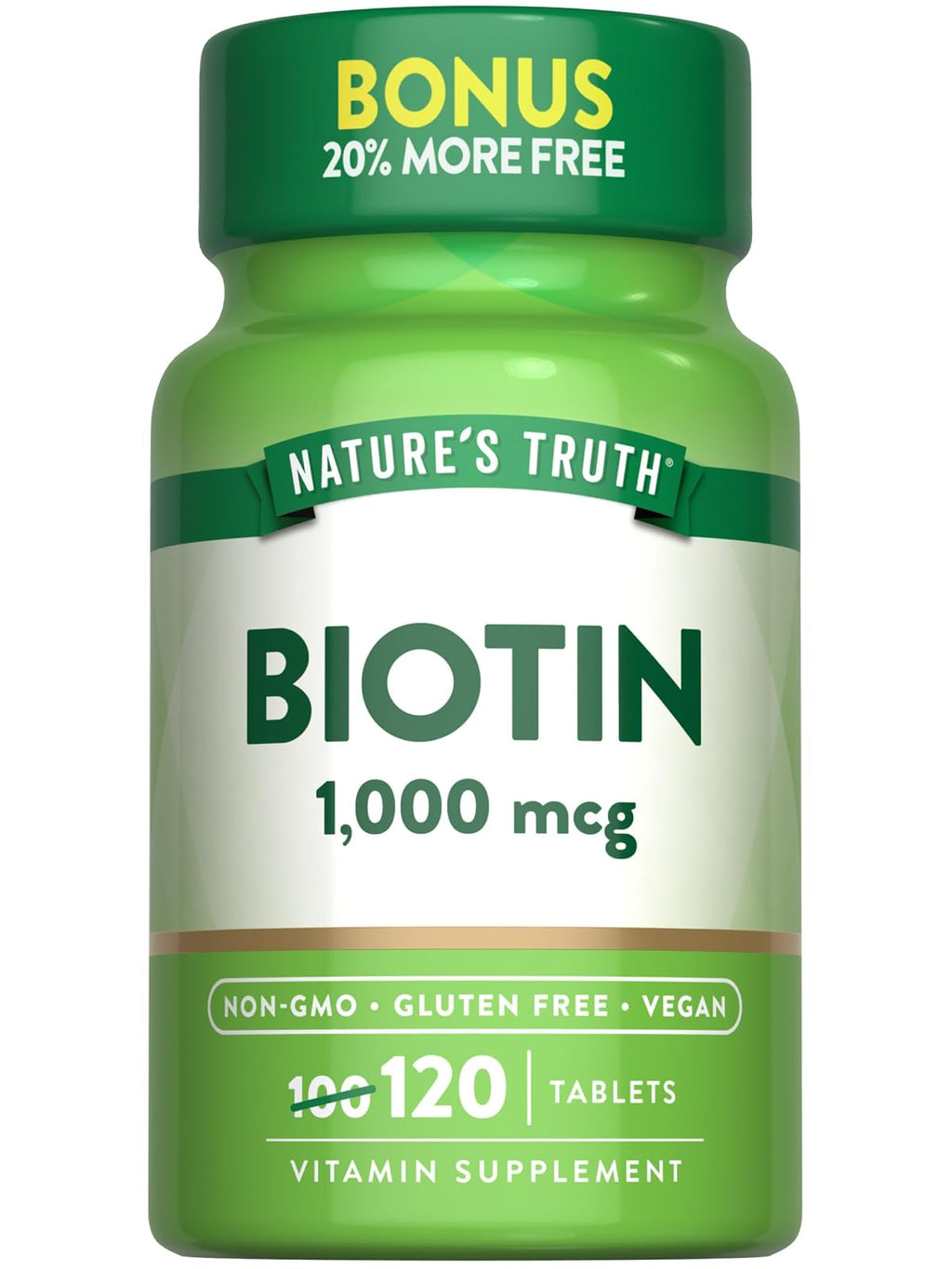 Nature's Truth biotin 1000 mcg tablets