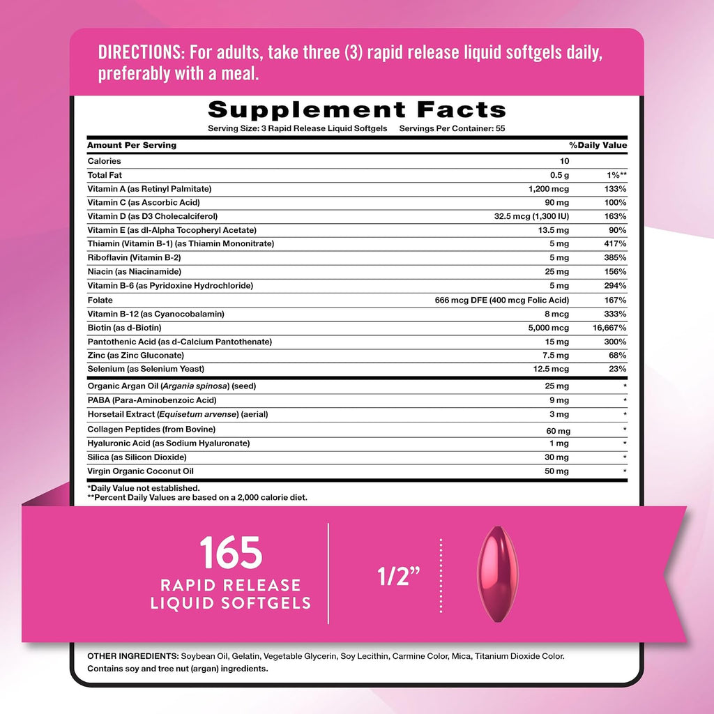 Nature's Truth biotin softgels