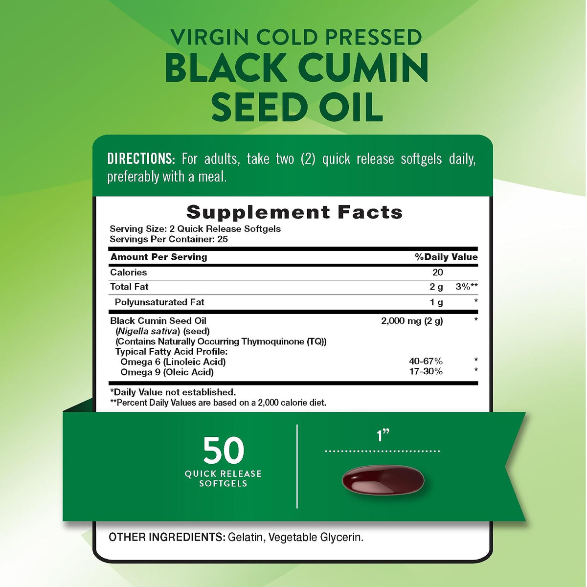 Nature's Truth black seed oil benefits