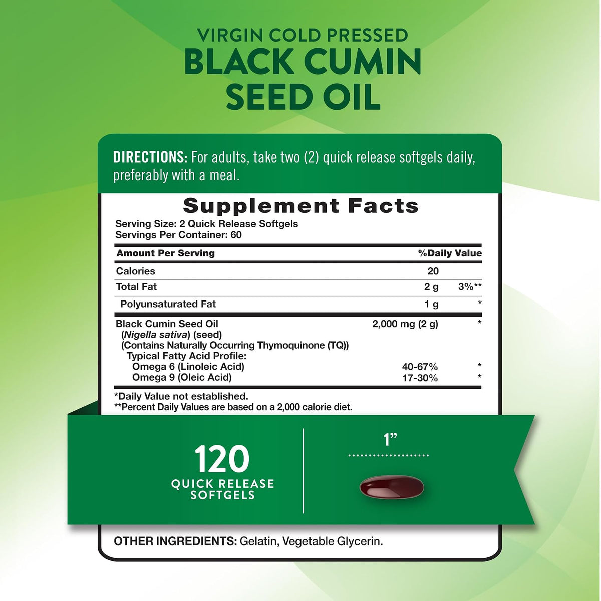 Nature's Truth black seed oil benefits