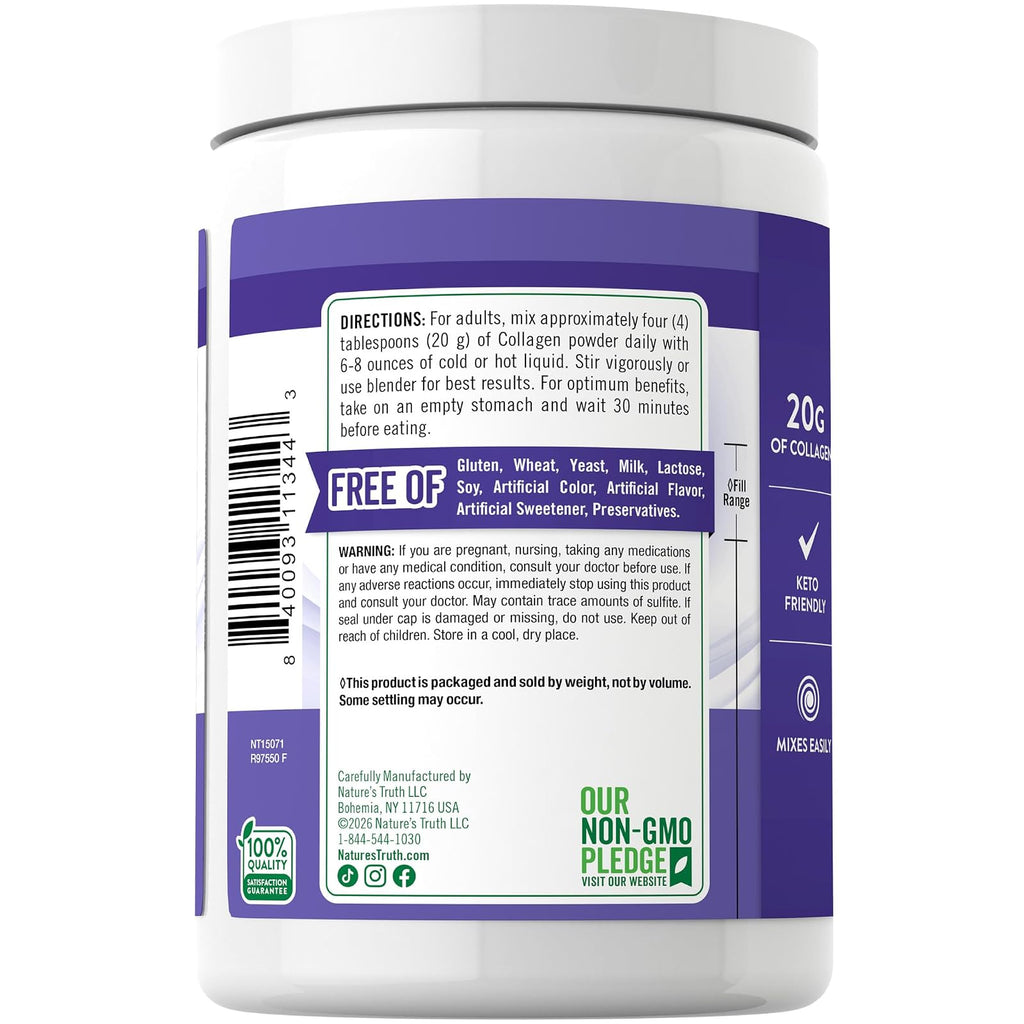 Nature's Truth collagen powder for smoothies