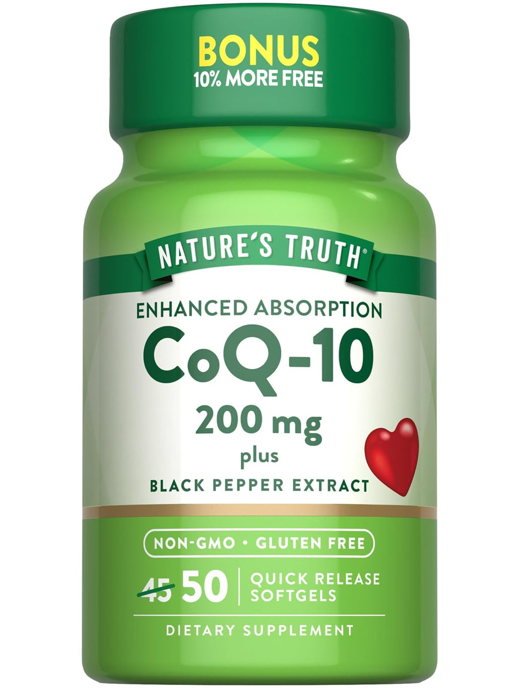 Nature's Truth CoQ10 200 mg softgels