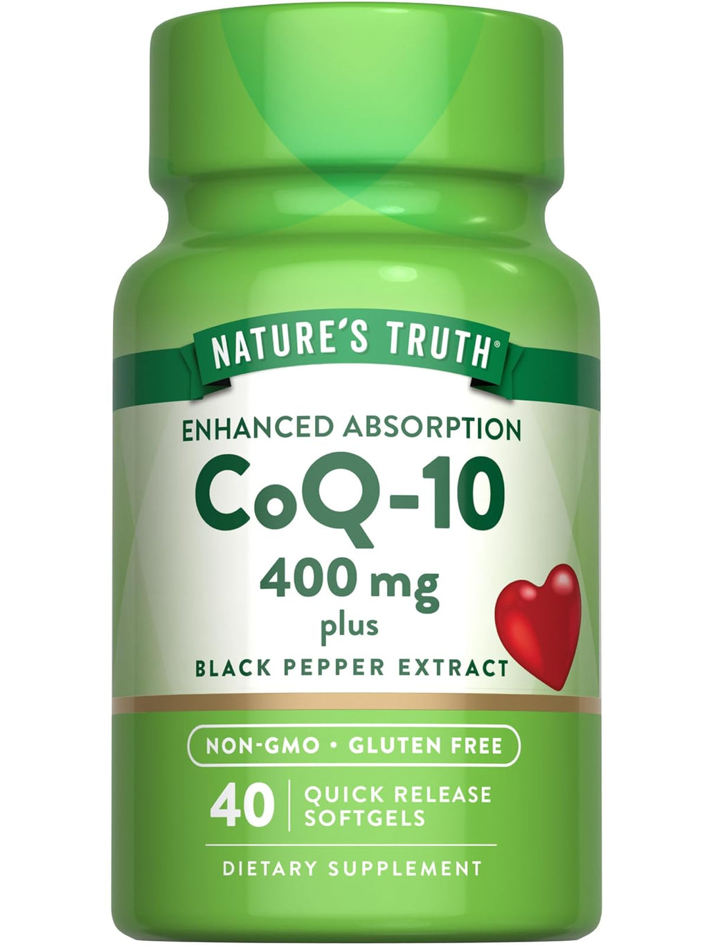 Nature's Truth CoQ10 softgels benefits
