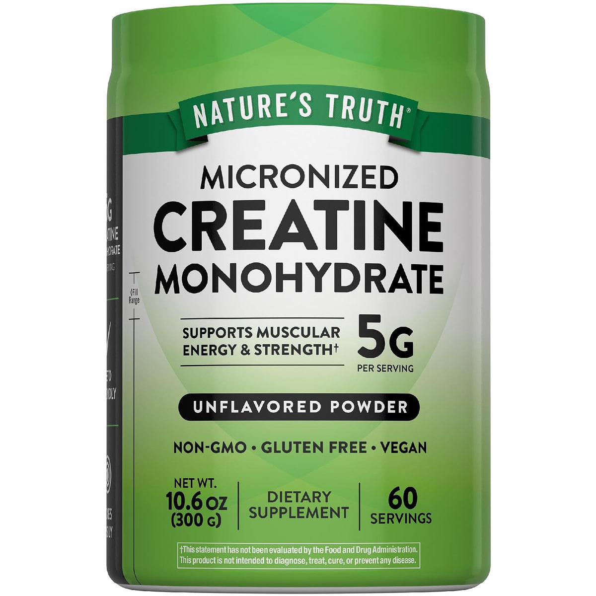 Nature's Truth creatine powder unflavored