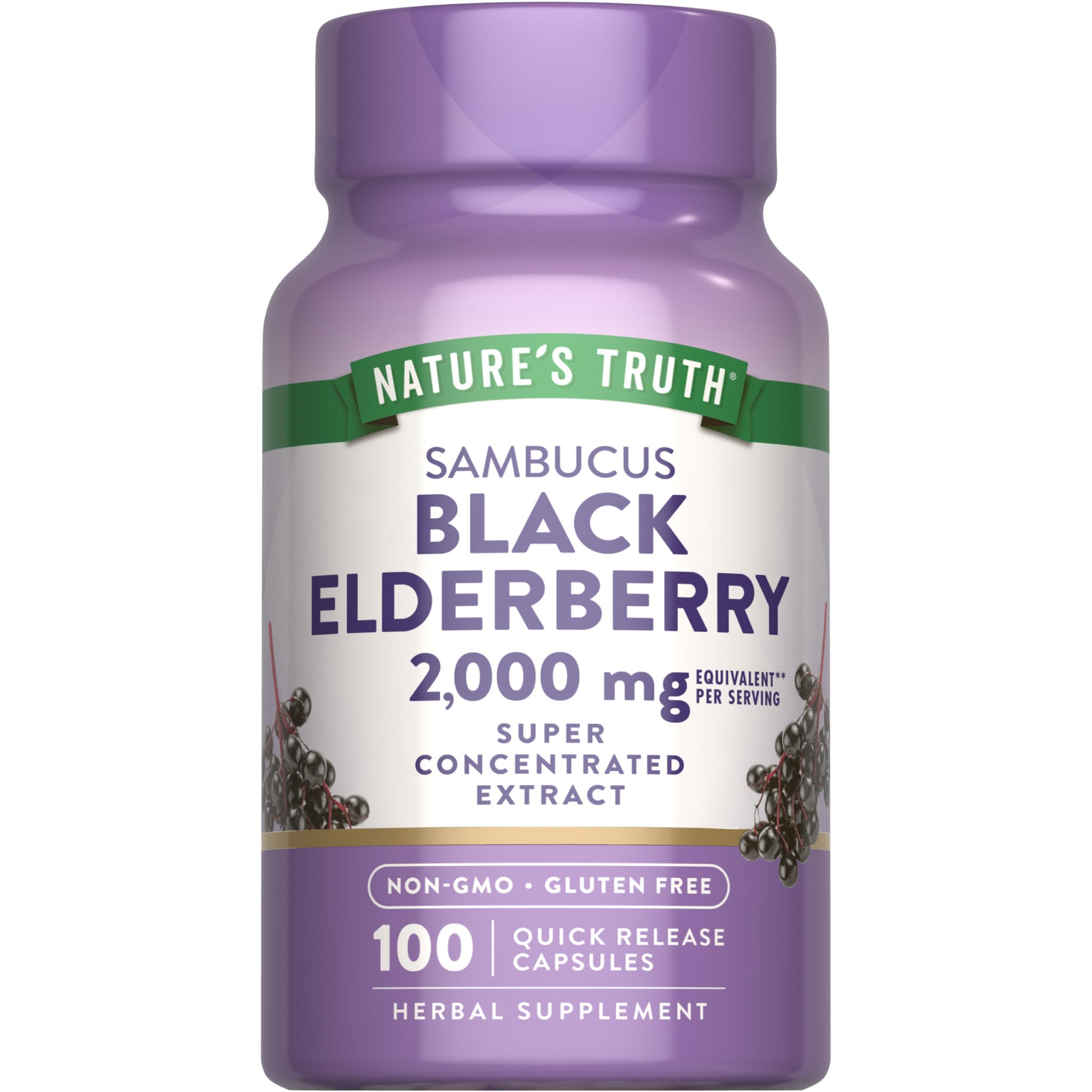 Nature's Truth elderberry capsules for immunity