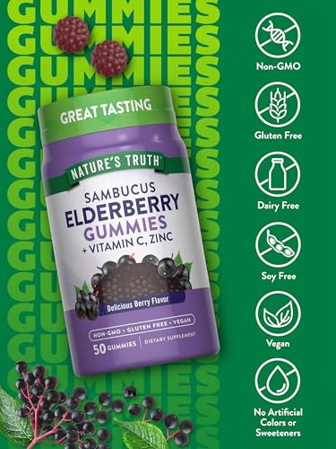 Nature's Truth elderberry gummies for wellness