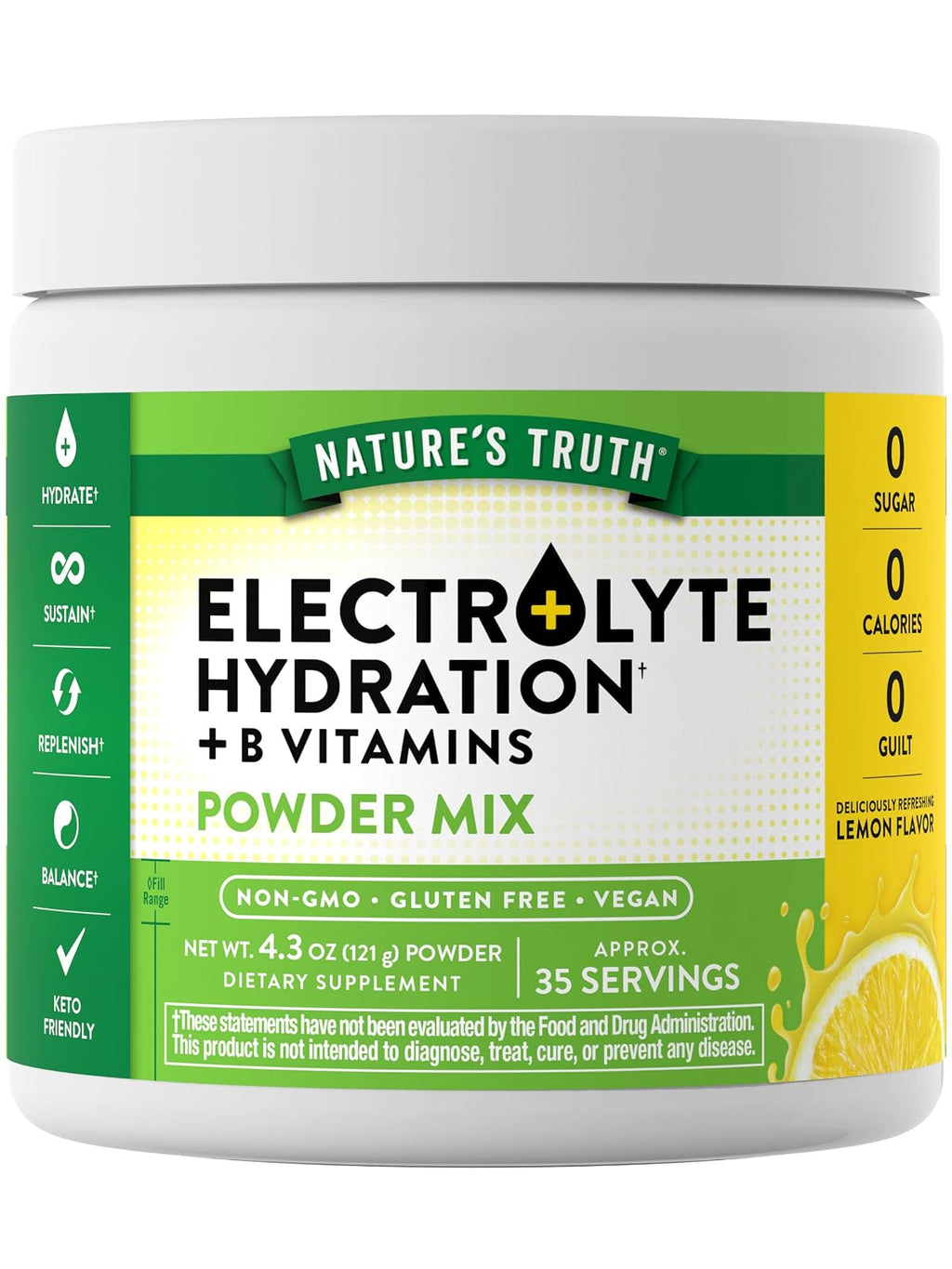 Nature's Truth electrolyte powder for hydration