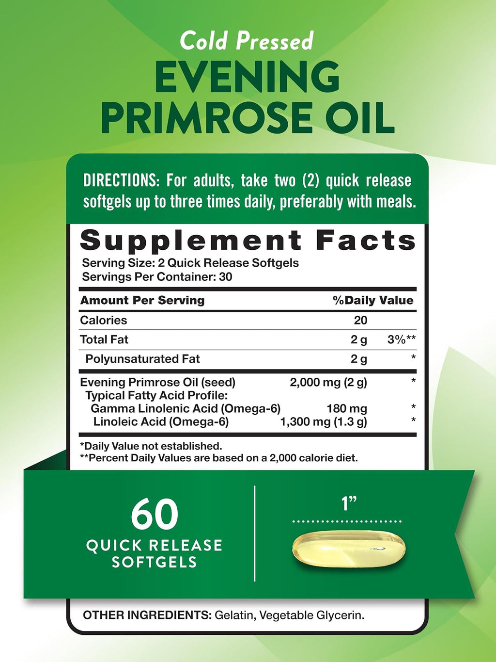 Nature's Truth evening primrose benefits