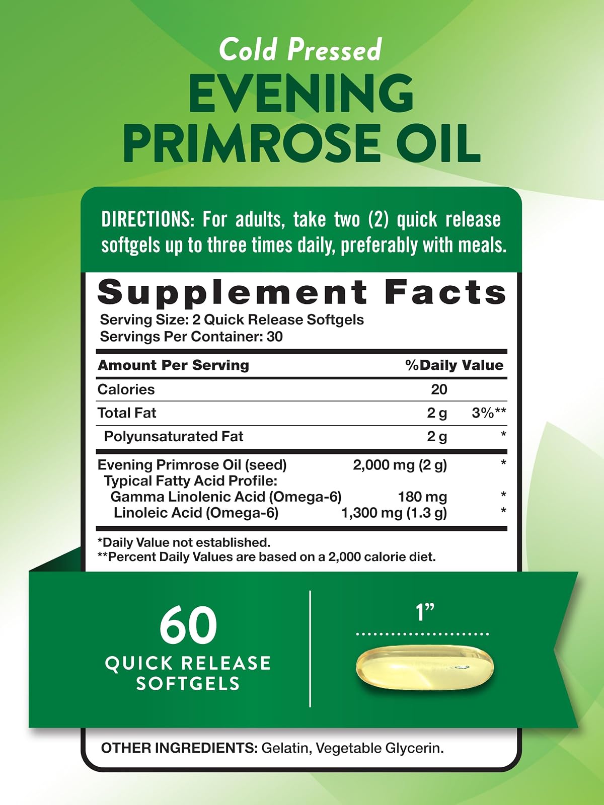 Nature's Truth evening primrose benefits