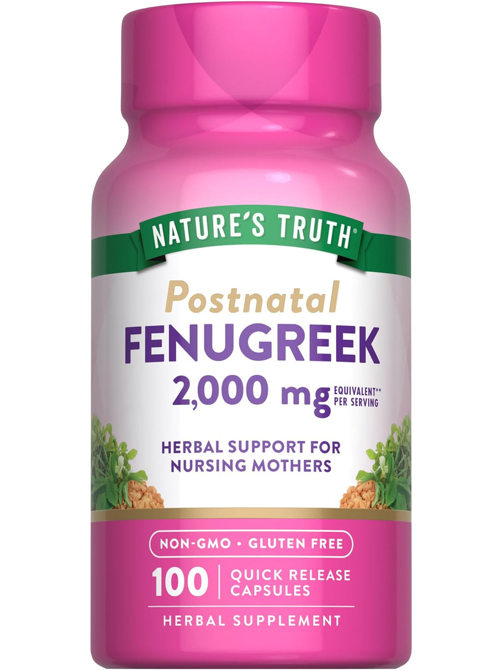 Nature's Truth fenugreek seed capsules