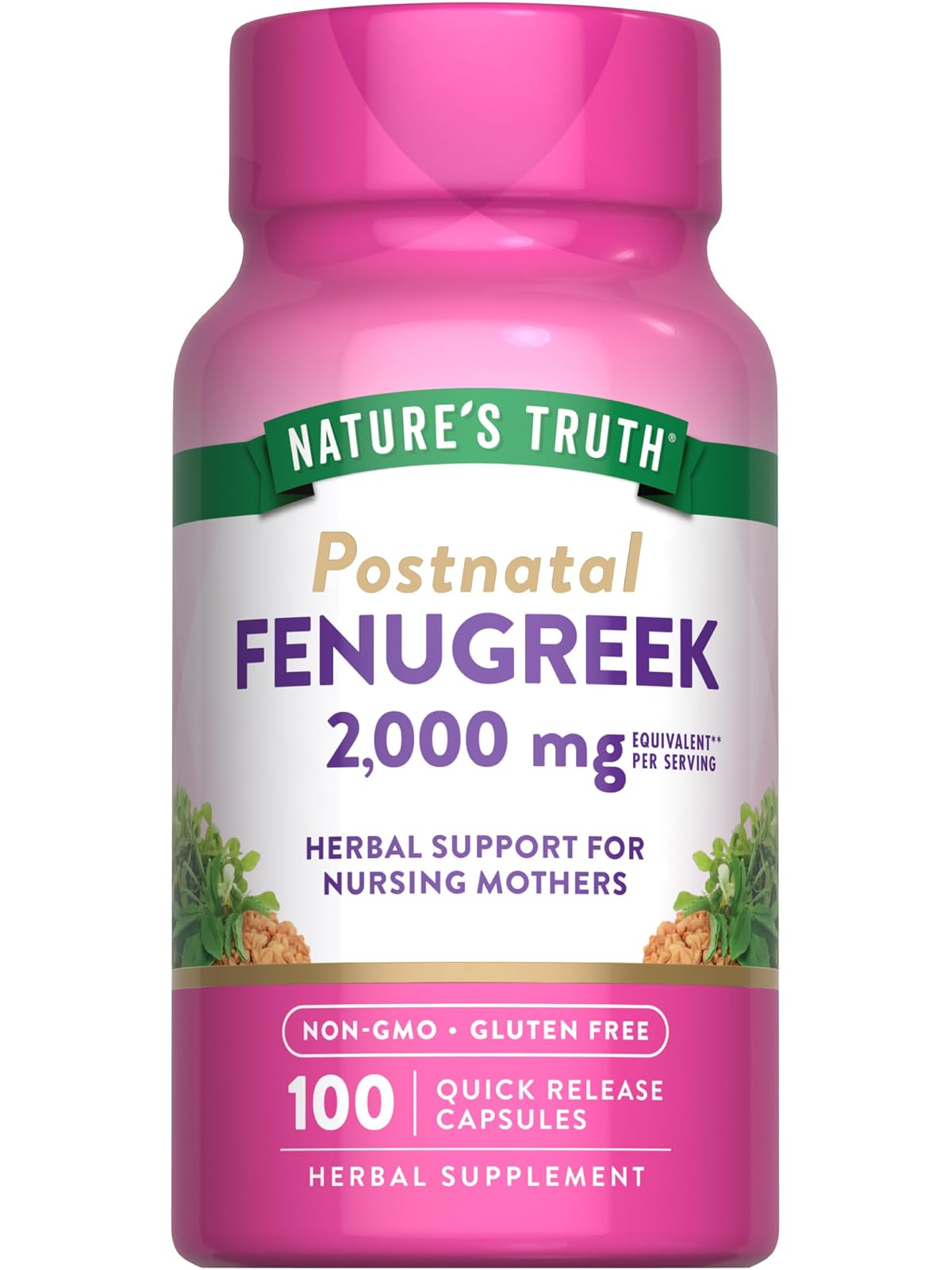 Nature's Truth fenugreek seed capsules