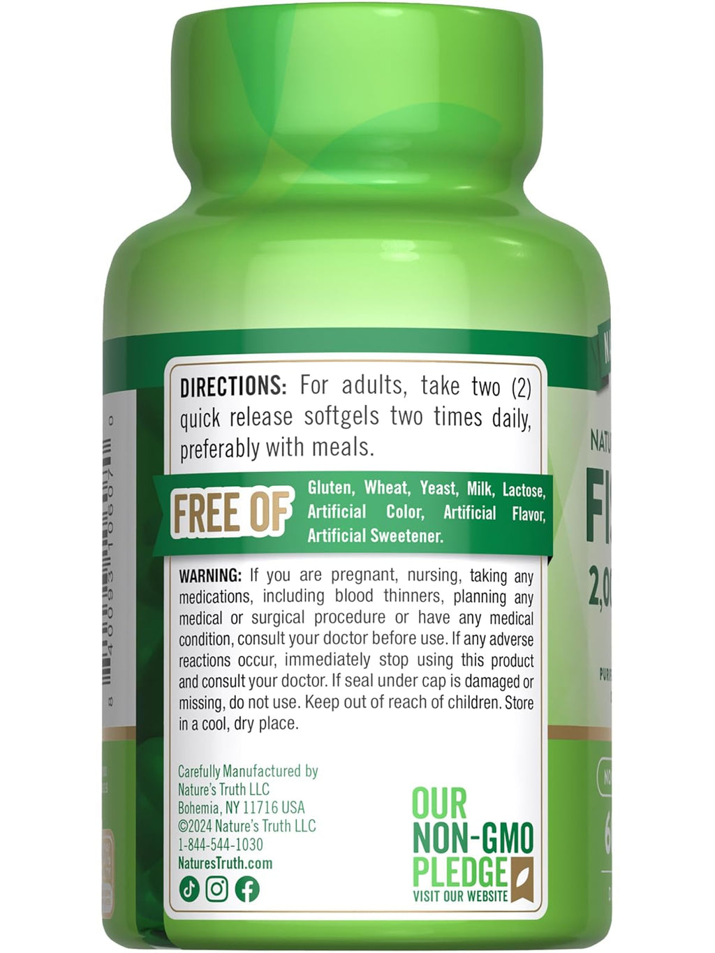 Nature's Truth fish oil softgels