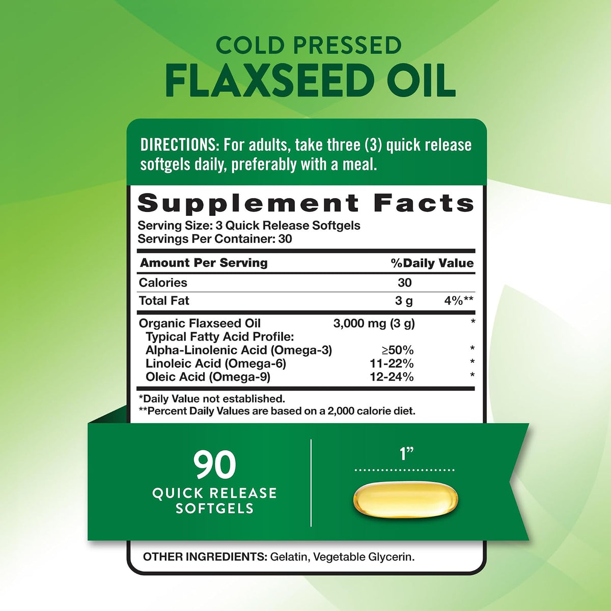 Nature's Truth flaxseed oil benefits