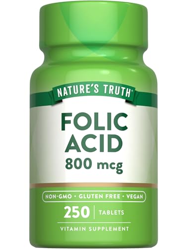 Nature's Truth folic acid tablets