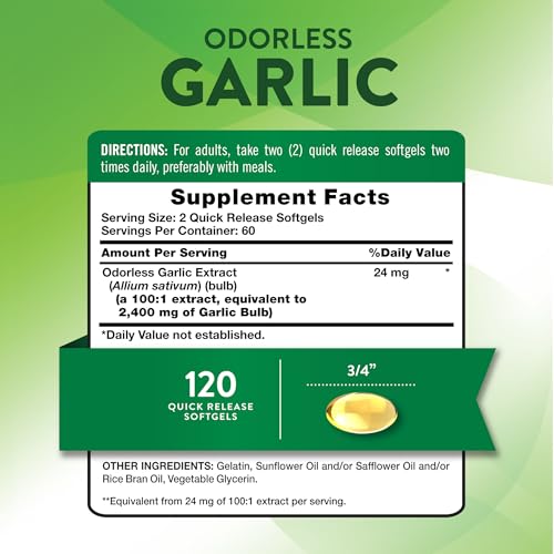 nature's truth garlic for immune support