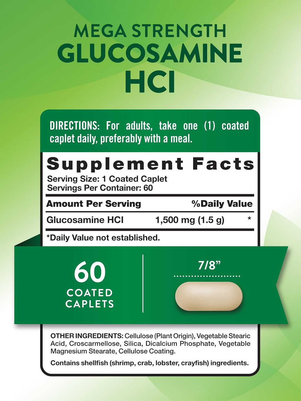 Nature's Truth glucosamine caplets