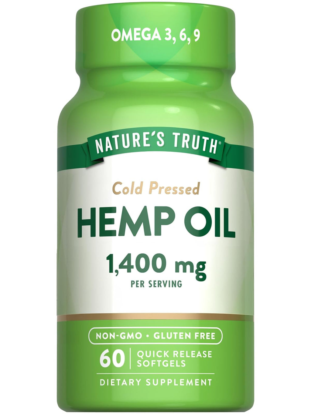 Nature's Truth hemp oil softgels