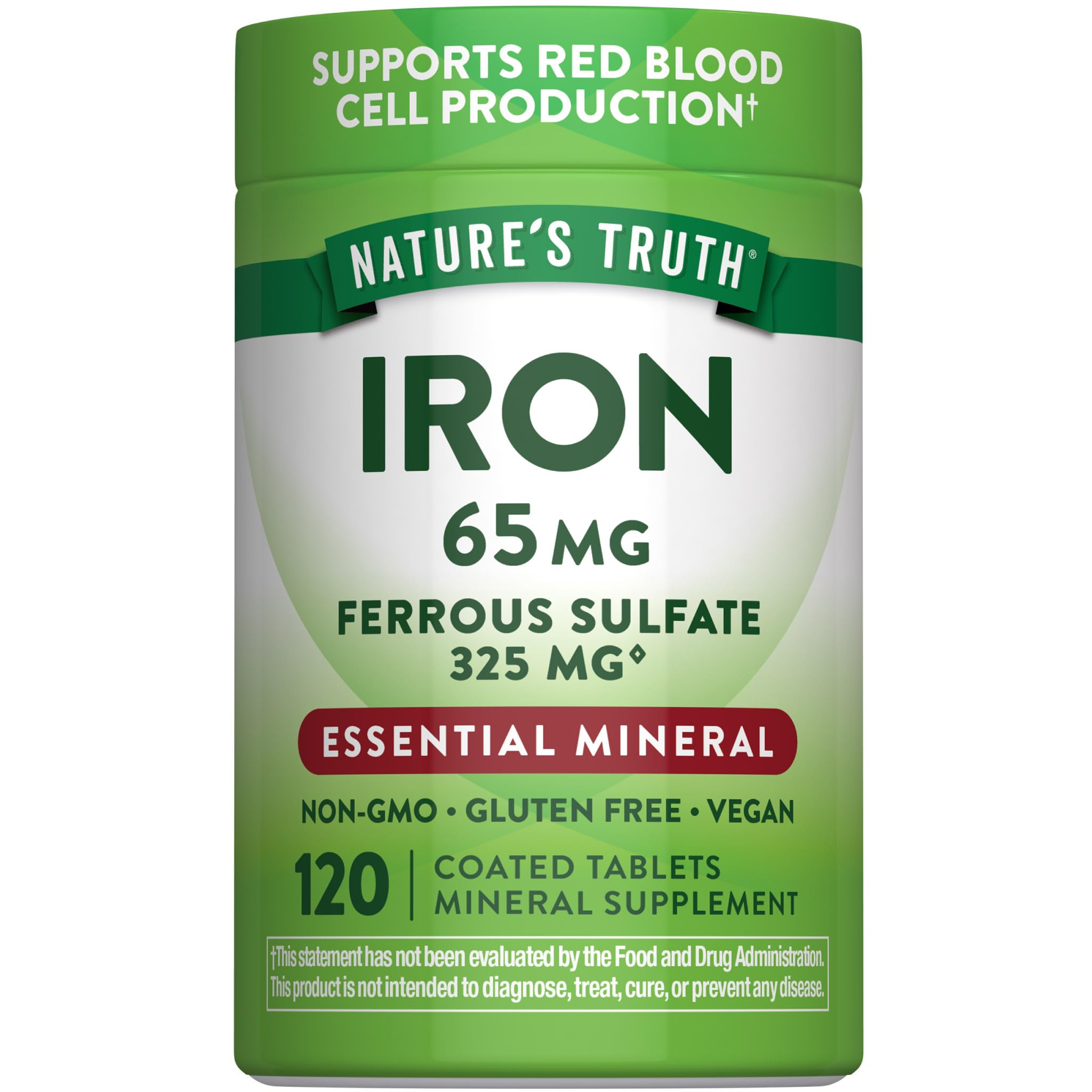 Nature's Truth iron supplement tablets