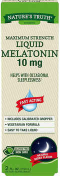Nature's Truth liquid melatonin for restful sleep