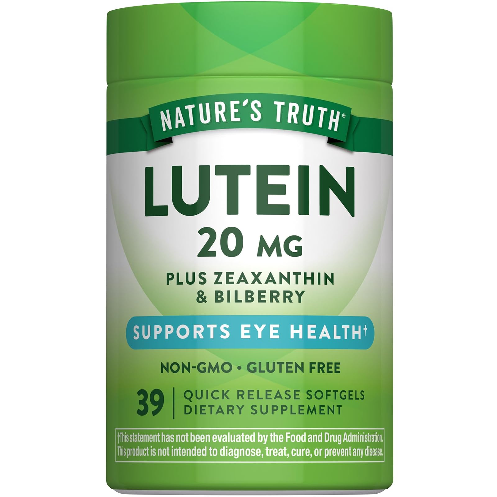 Nature's Truth lutein softgels for eye health