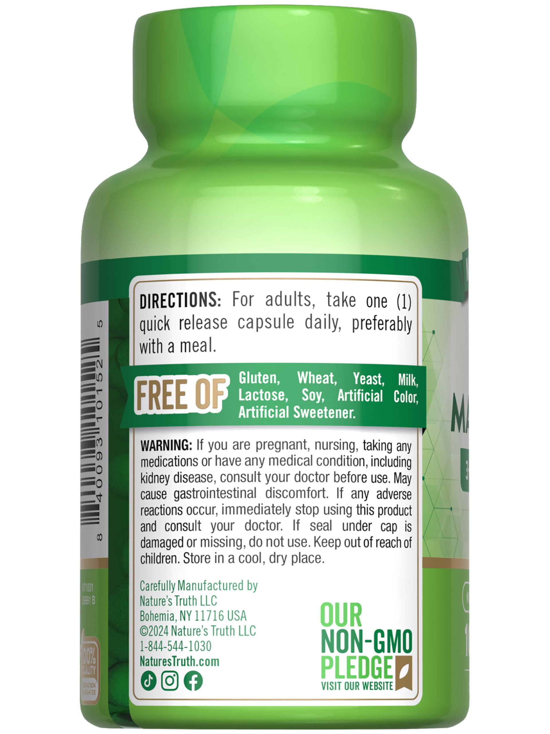 Nature's Truth magnesium for daily vitality