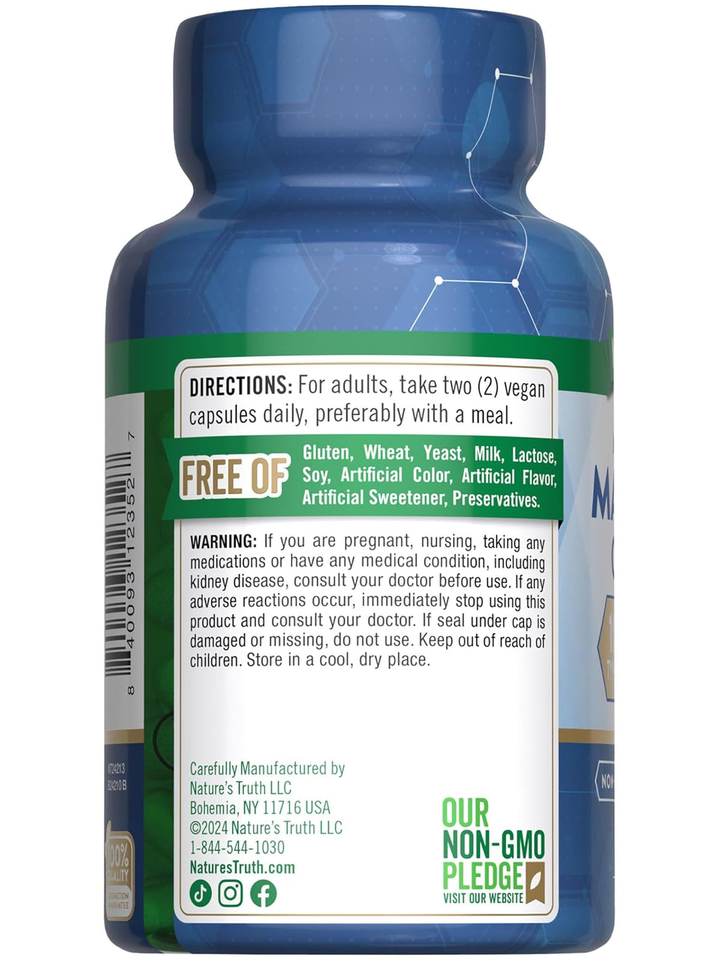 Nature's Truth magnesium supplement 60 count