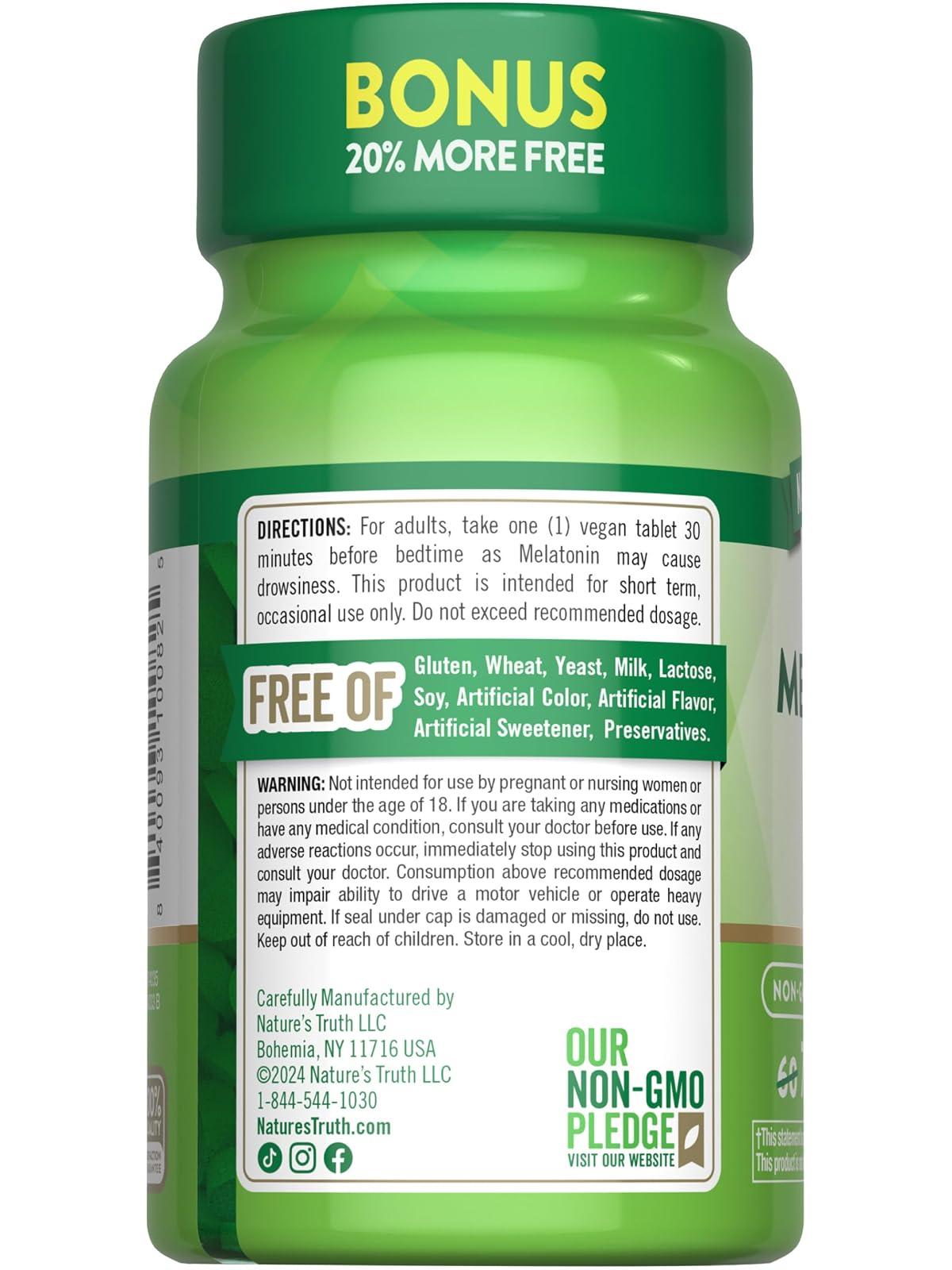 Nature's Truth melatonin for nighttime wellness