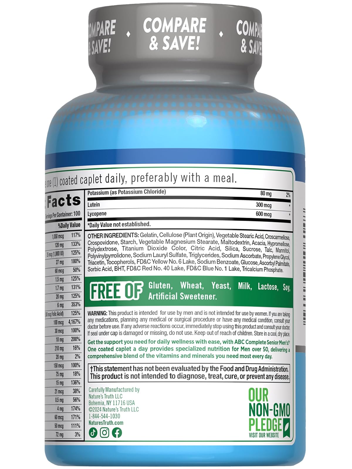 Nature's Truth multivitamin for optimal wellness