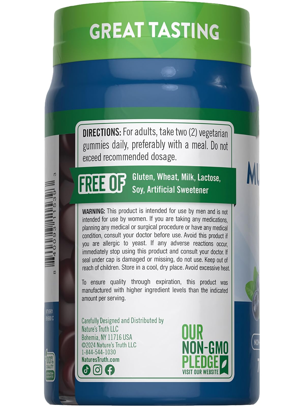 Nature's Truth multivitamin for overall wellness