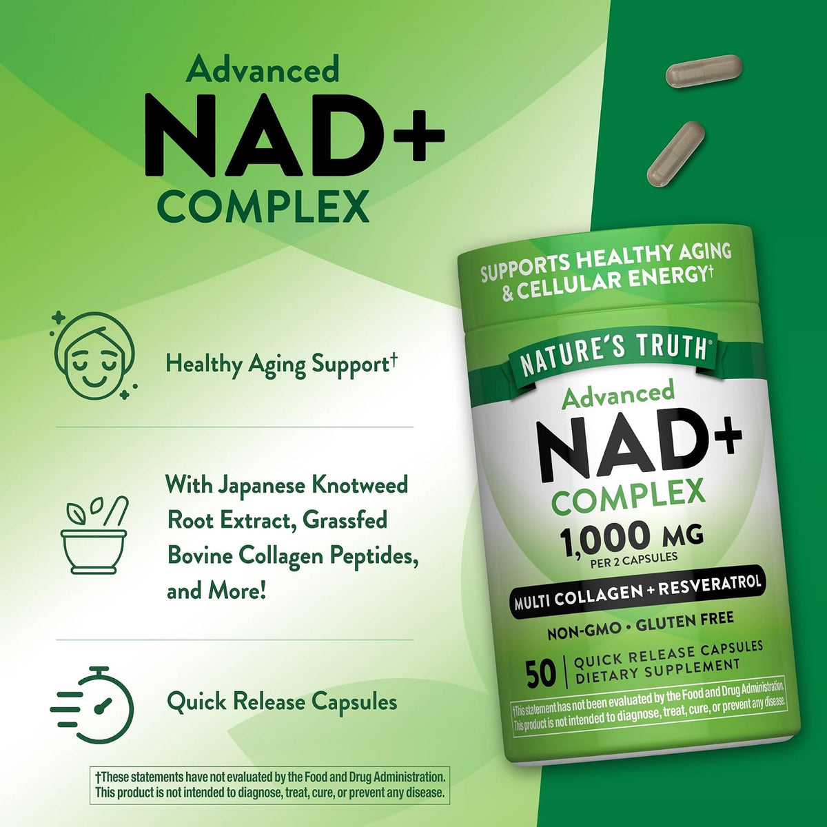 Nature's Truth multivitamins for vitality