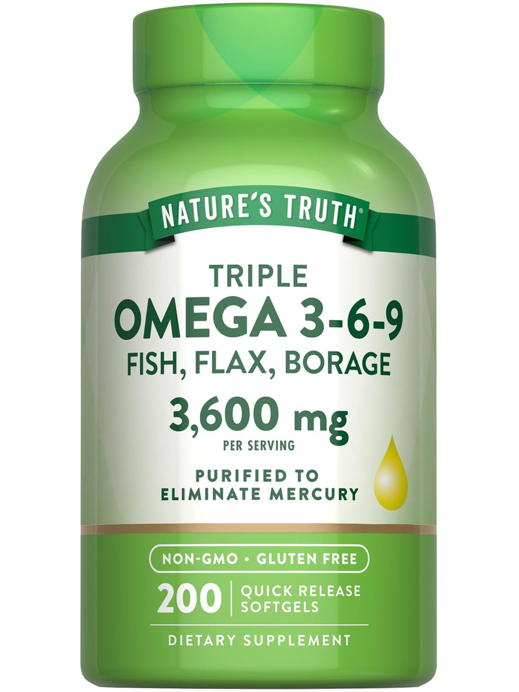 Nature's Truth Omega 3-6-9 softgels
