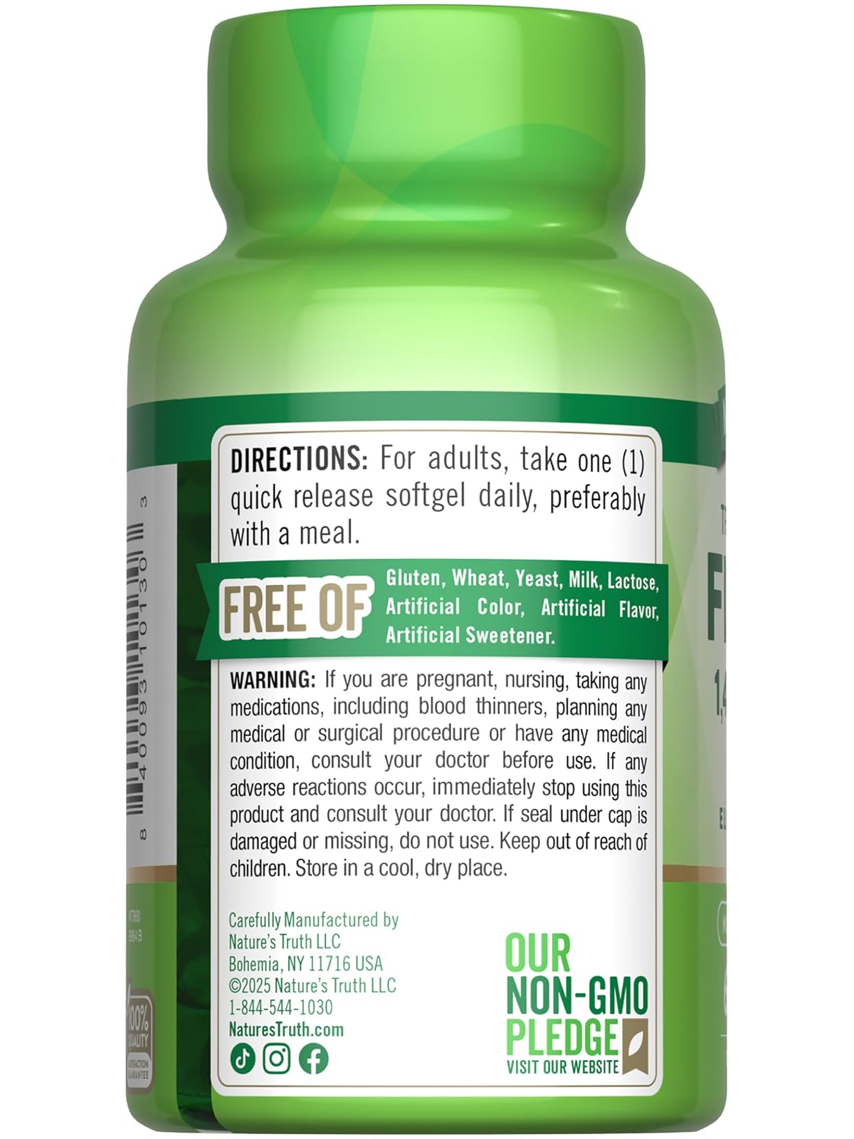 Nature's Truth omega 3 benefits