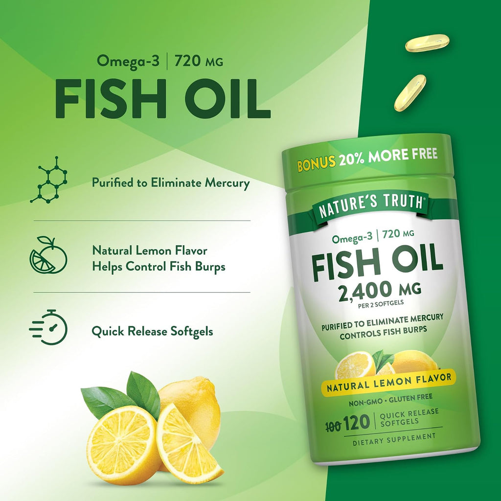 Nature's Truth omega 3 supplements
